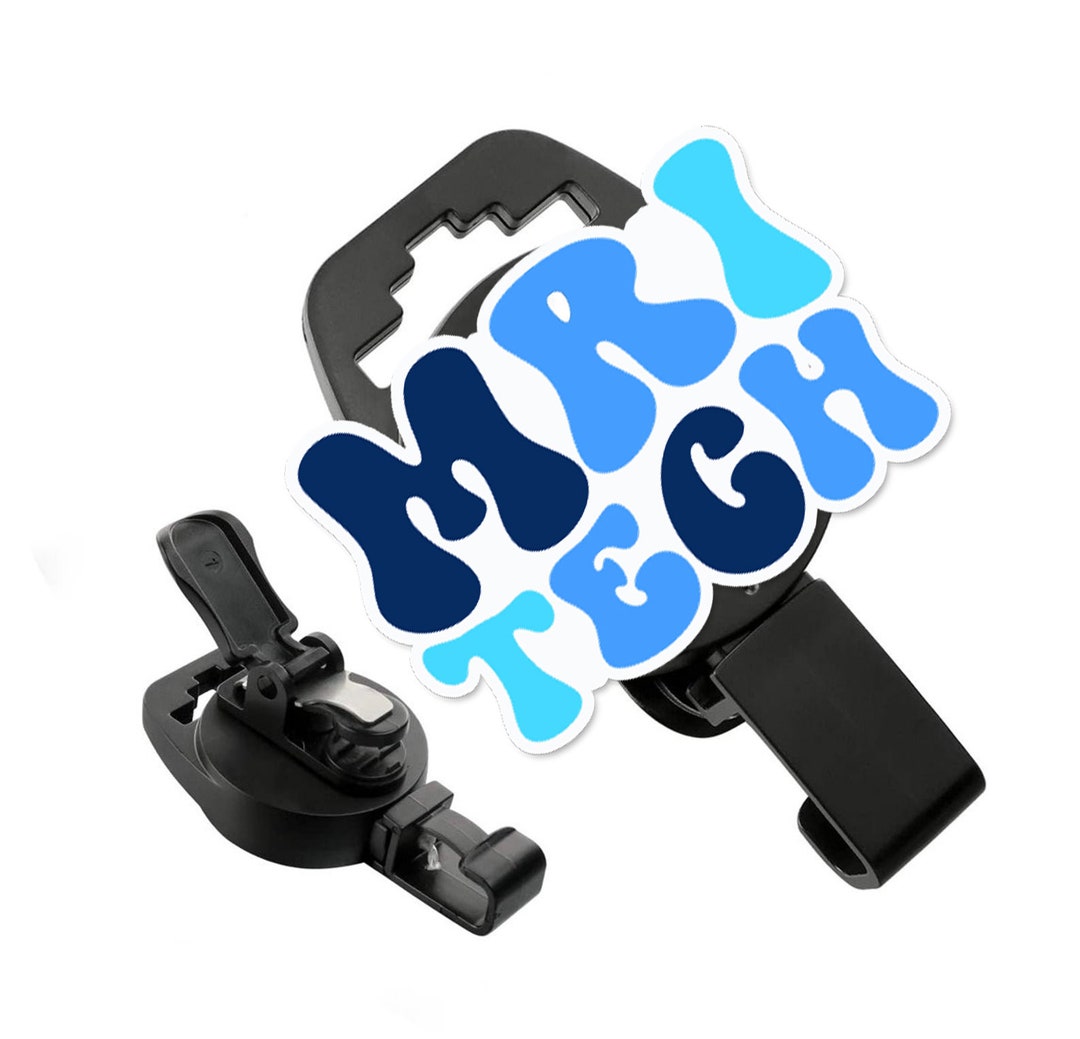 MRI Safe Badge Holder - MRI Tech Blue Acrylic, Retractable Badge, Non ...