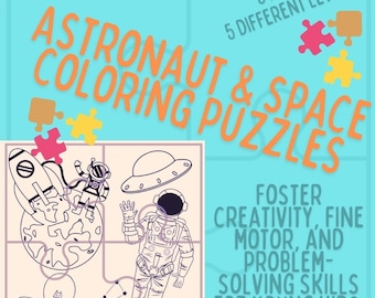 Kids Printable Dinosaur Coloring Page & Puzzle - Instant Download ...