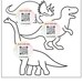 Kids Printable Dinosaur Coloring Page & Puzzle - Instant Download ...