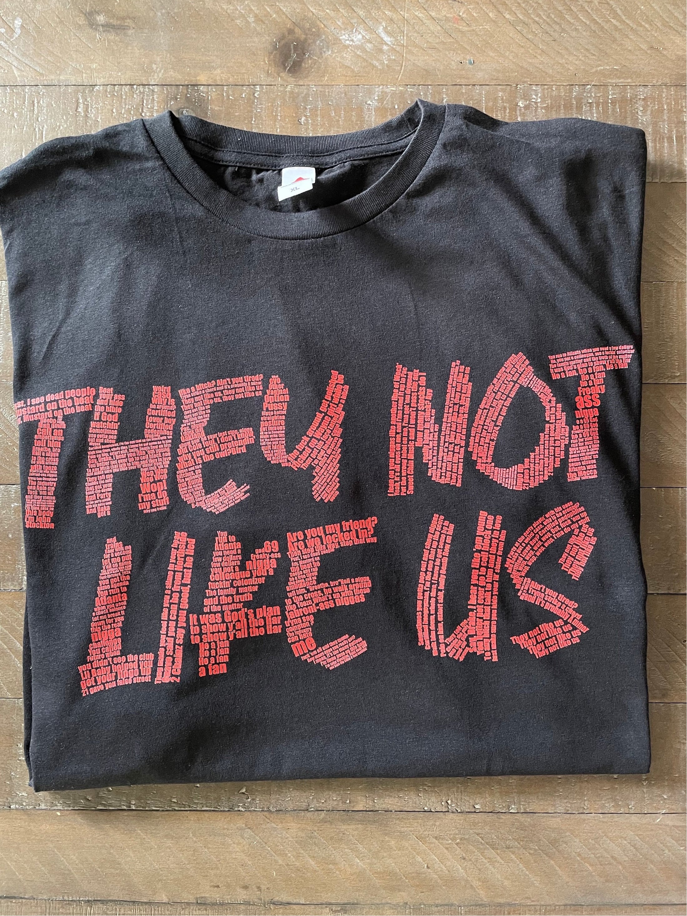 They Not Like Us Shirt They Not Like Us Lyric Shirt Hip Hop Merch - Etsy