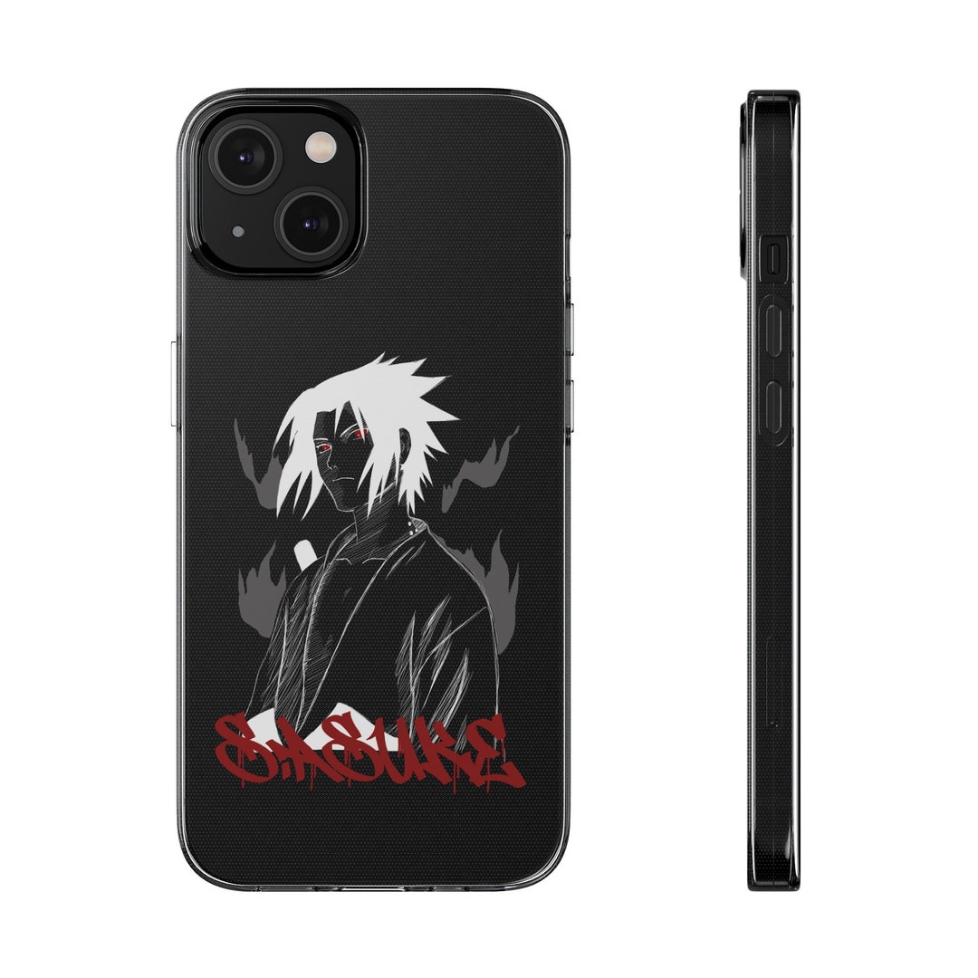 Naruto Uchiha Sasuke Anime Clear Silicone Phone Case - Etsy