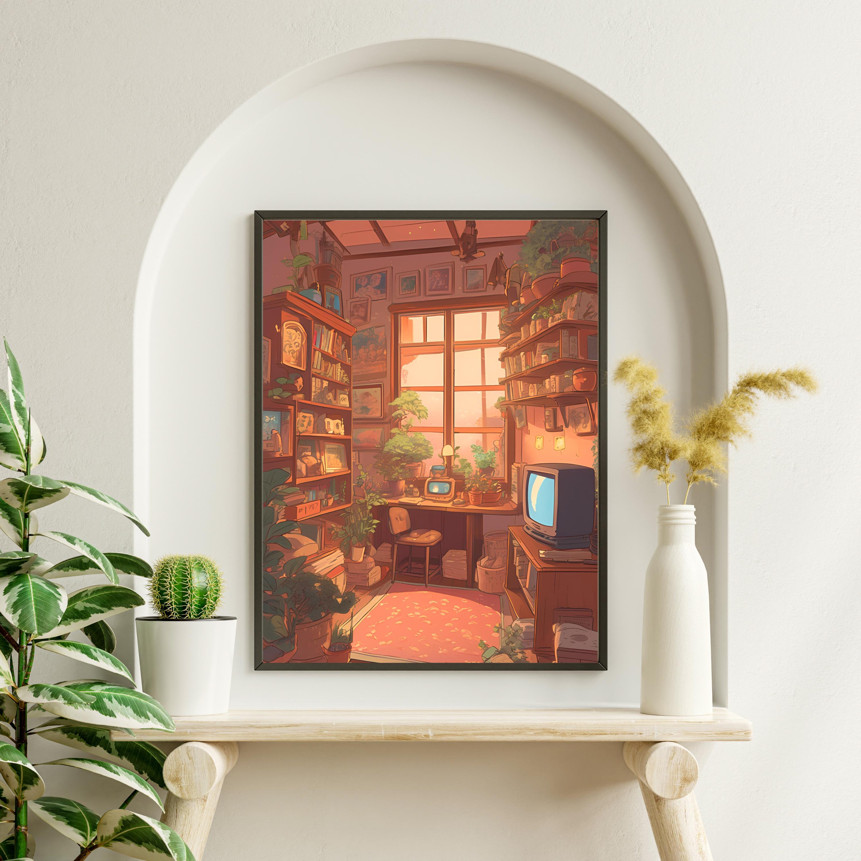 Studio Ghibli Inspired Art Prints, Set of 40 Artwork, Anime Movie Wall ...