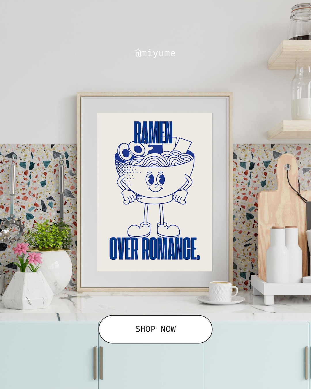 Ramen Printable Art - Instant Download, Ramen Lover Wall Art, Kawaii ...