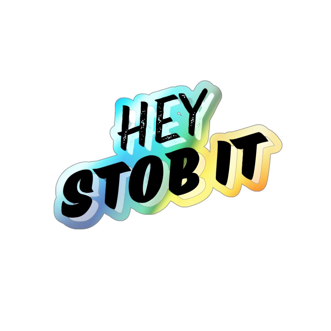 Hey, Stob It! (jin) - BTS Holographic Sticker - Etsy