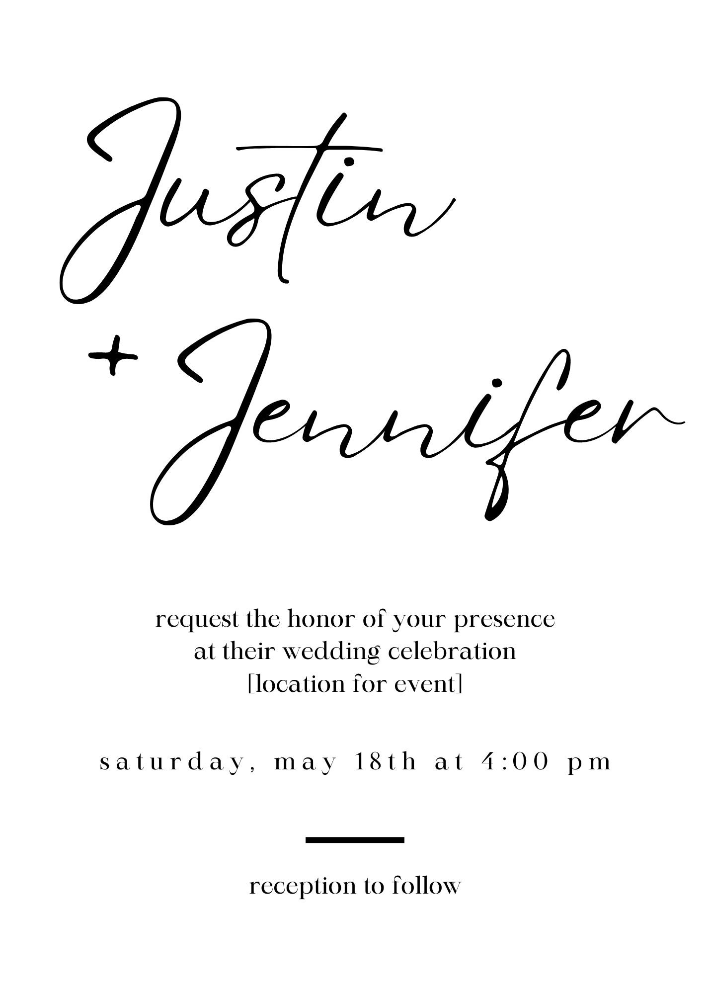 Minimalist Wedding Party Invitation SVG - Etsy