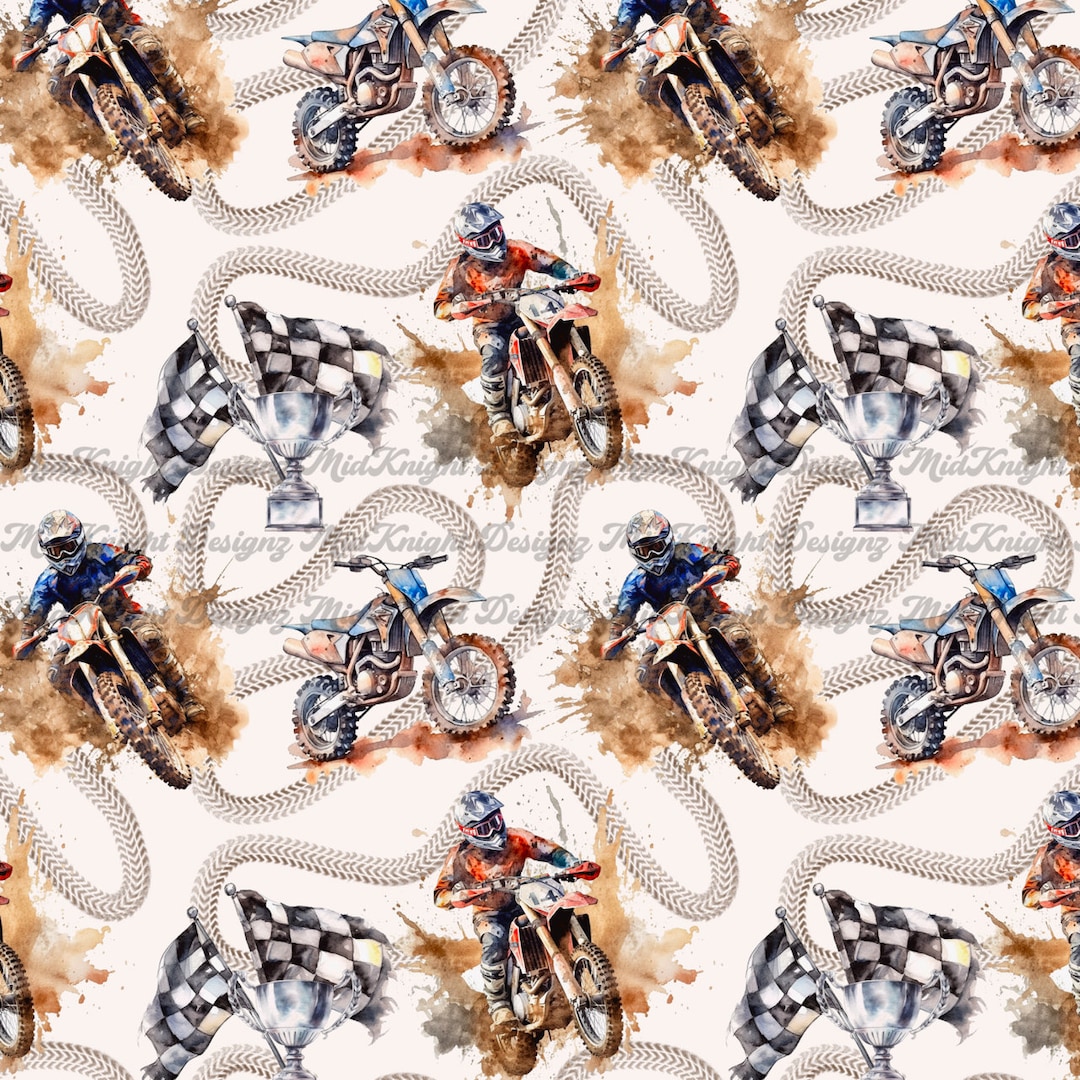 Dirt Bikes, Mud, Race, Seamless File - Etsy