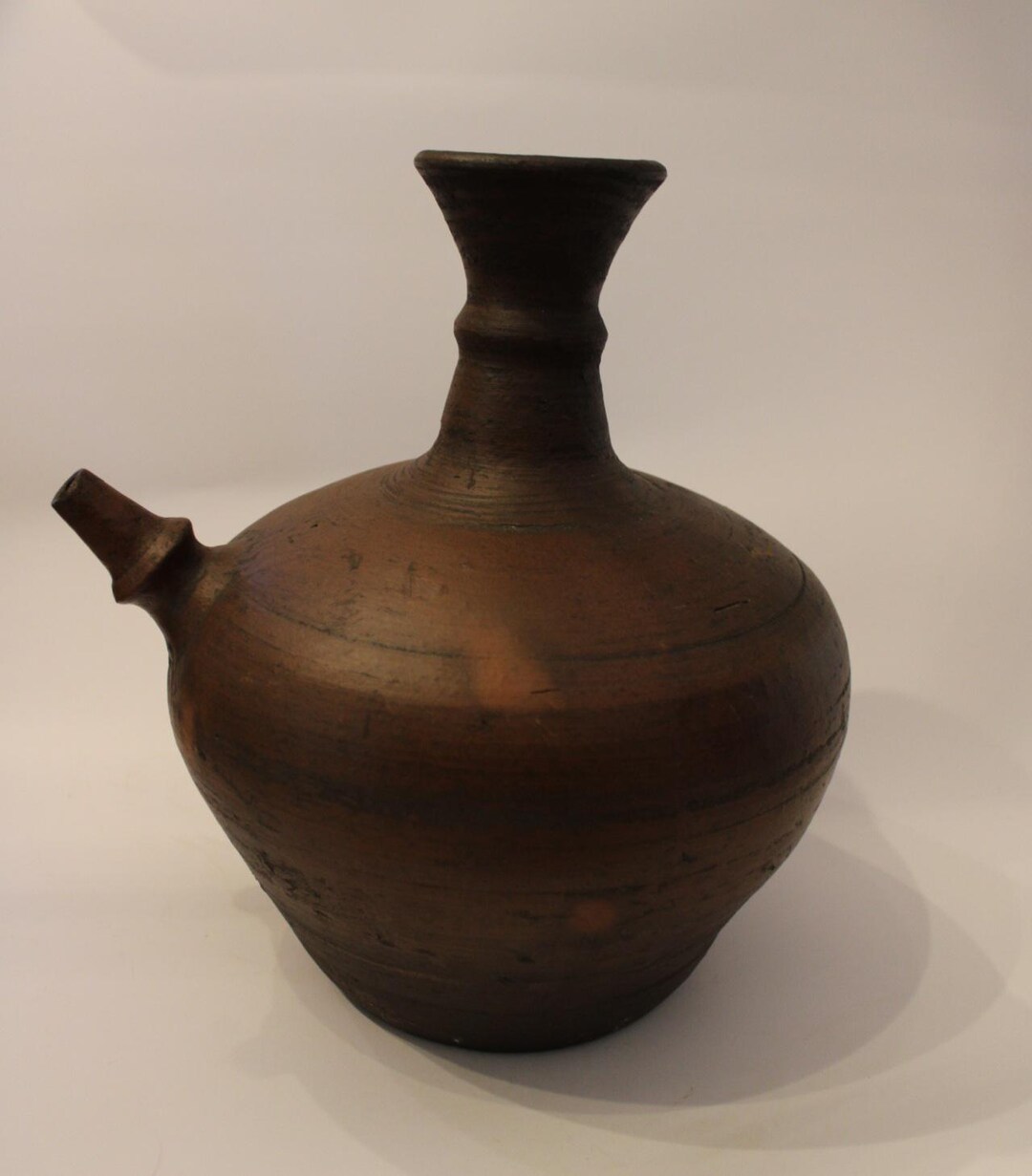 Antique Earthenware Jug Large Brown Pottery - Etsy