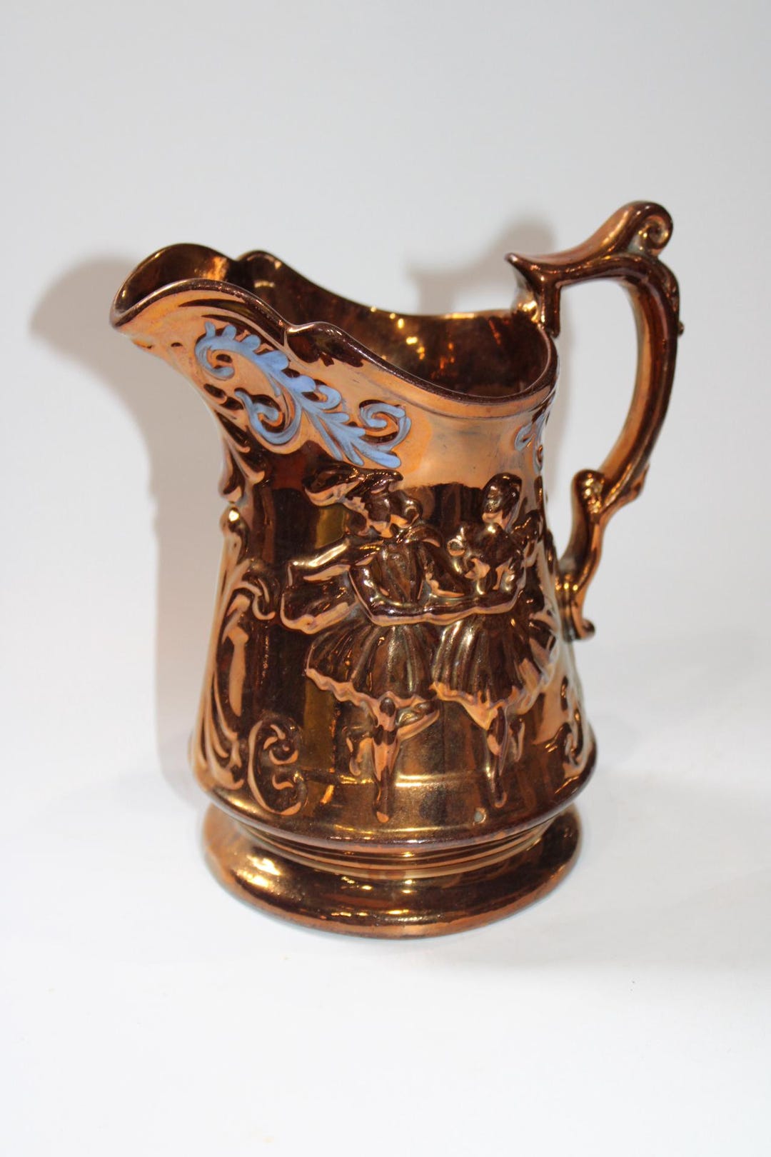 Copper Lustreware Jug/pitcher Late 1800's - Etsy