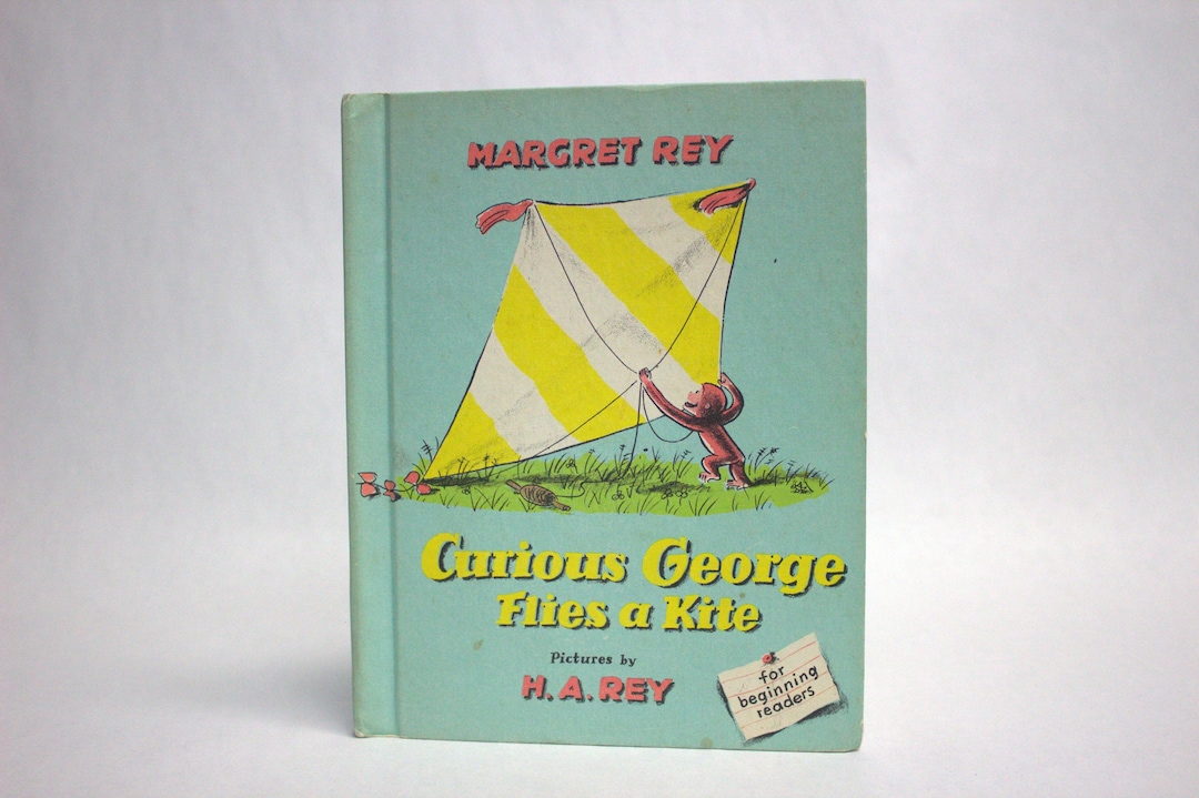 Curious George Flies a Kite- Vintage Book- Free Shipping- Supports ...