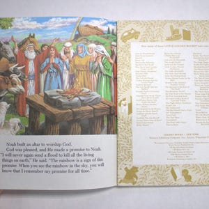 A Little Golden Book Noah's Ark- Vintage Book- Free Shipping- Supports ...