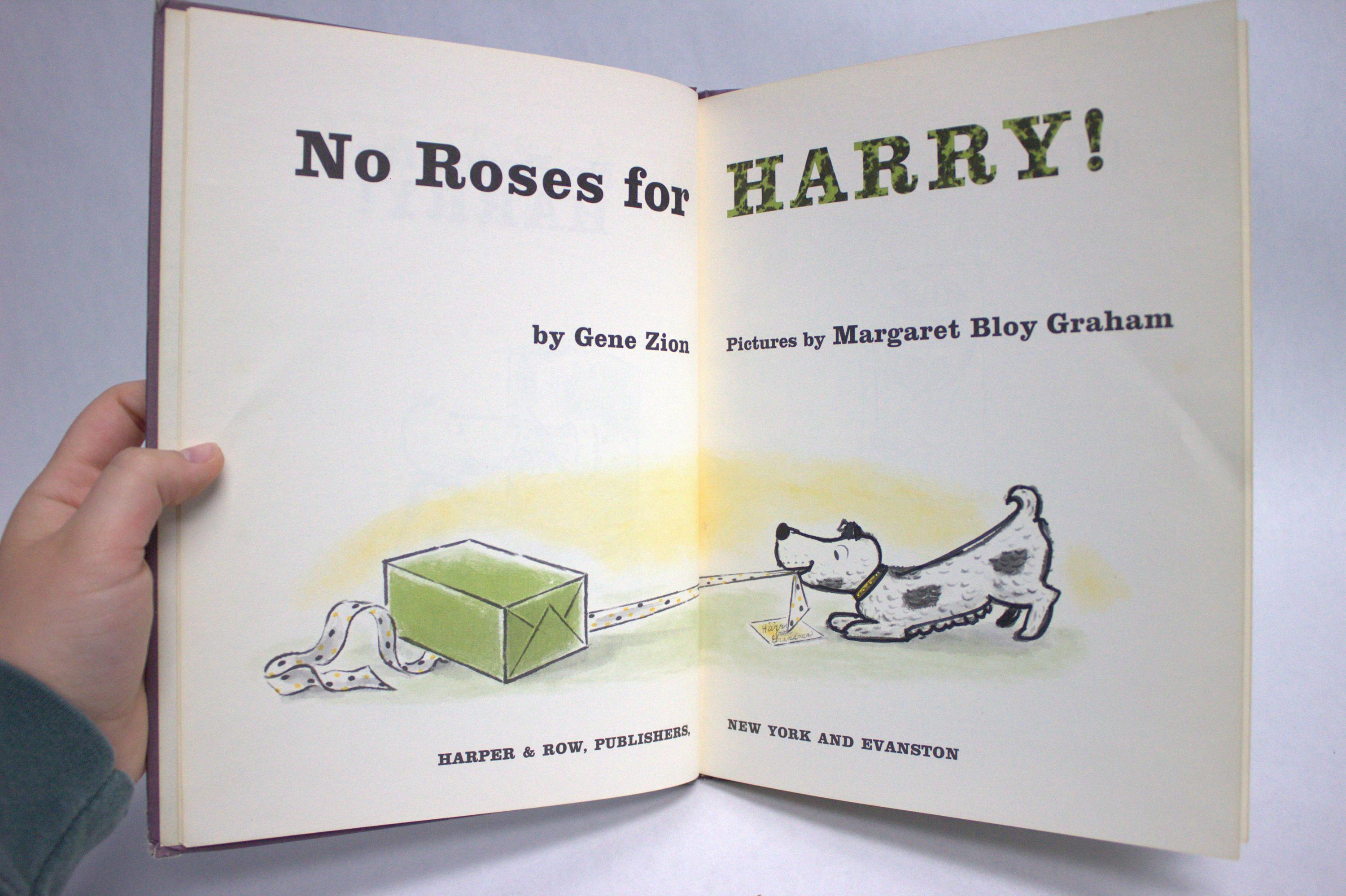 No Roses for Harry- Vintage- Free Shipping- Supports Literacy Nonprofit ...