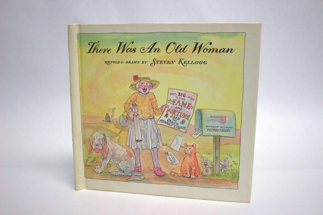 There Was an Old Woman- Vintage Book- Free Shipping- Supports Literacy ...