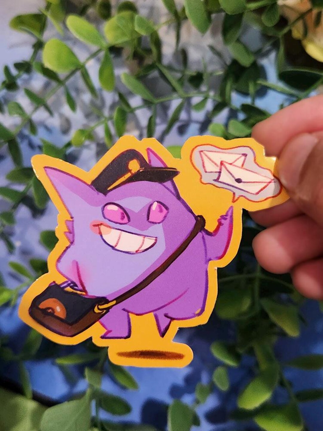 Pokemon Mailman Gengar Sticker - Etsy