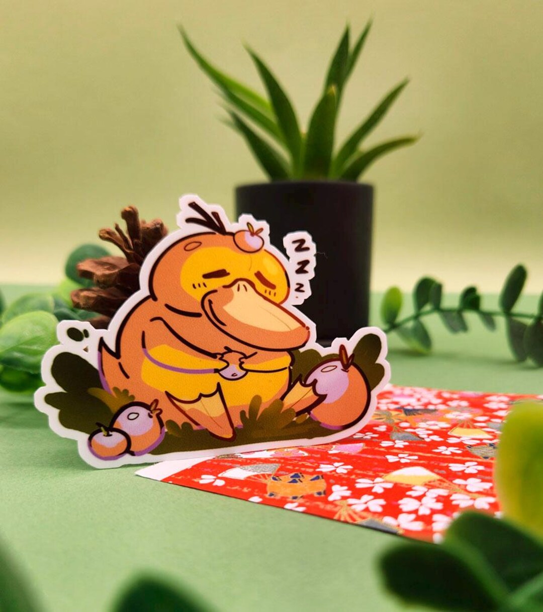 Pokemon Psyduck on a Picnic Sticker - Etsy
