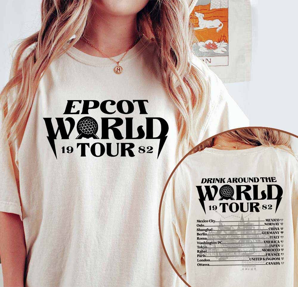 Two- sided Epcot World Tour Sweatshirt, Epcot Around The World ...