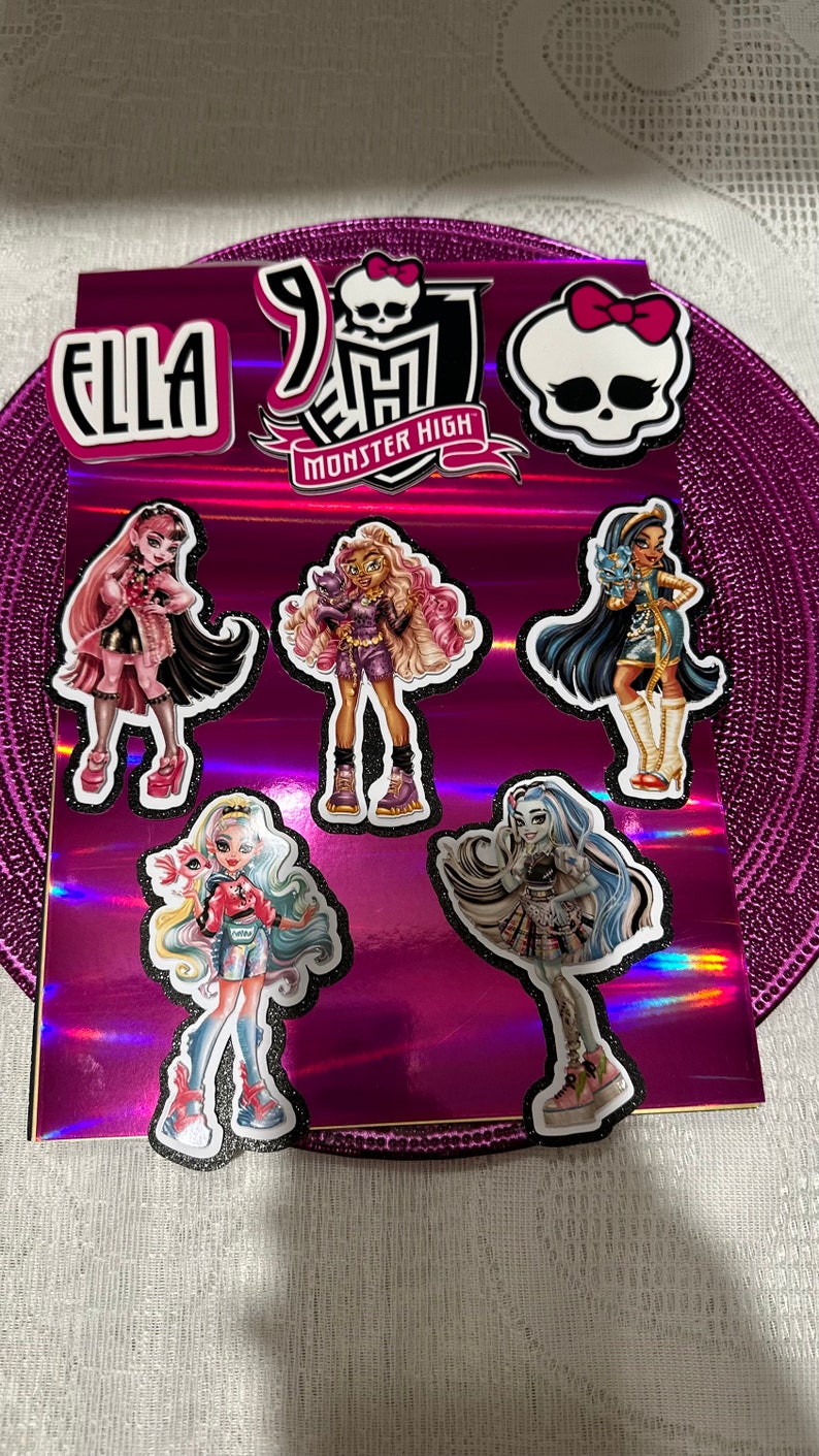 Monster High Cake Topper - Etsy UK