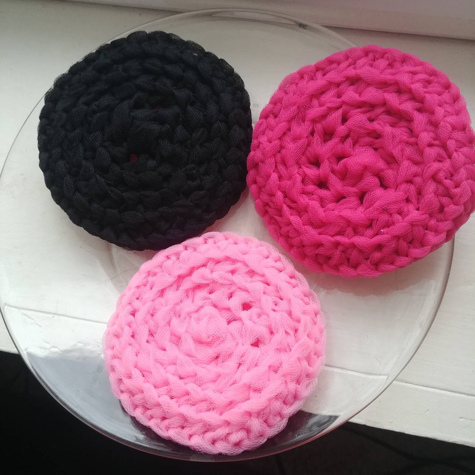 Round Tulle Kitchen Scrubbies/scratch Pads (set of 2) - Etsy