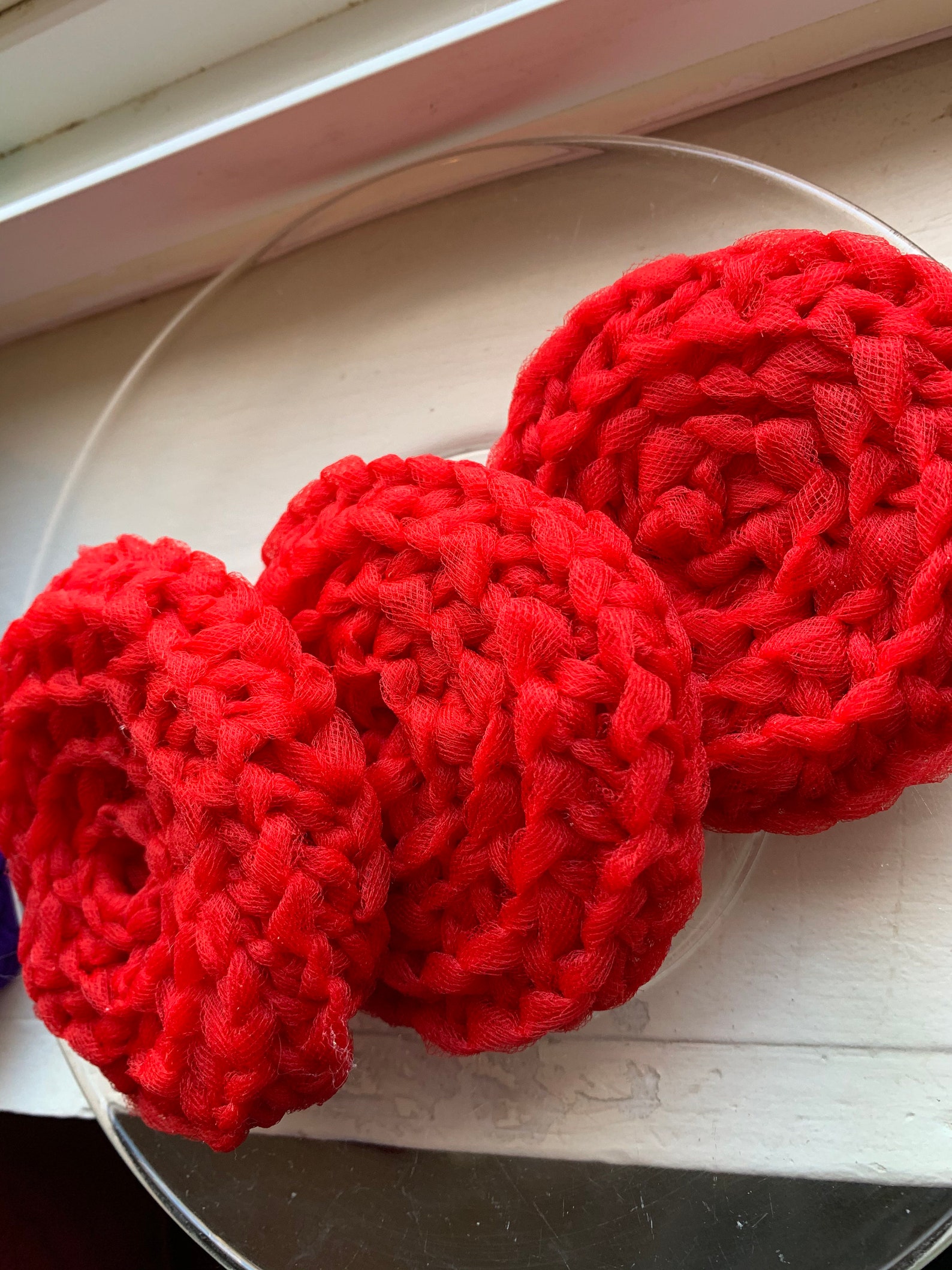 Round Tulle Kitchen Scrubbies/scratch Pads (set of 2) - Etsy