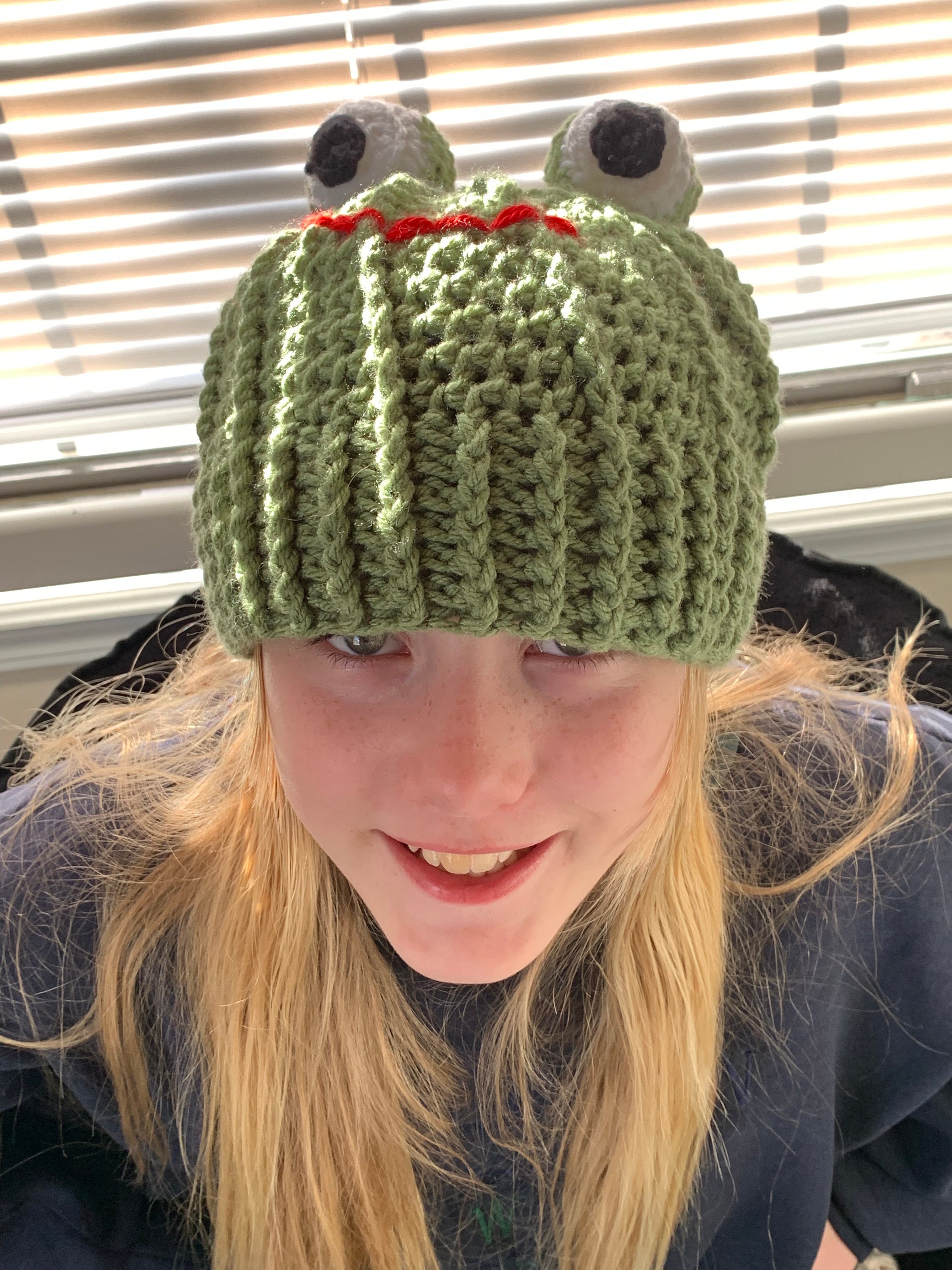 Crocheted Frog Hat / Frog Stocking Cap - Etsy