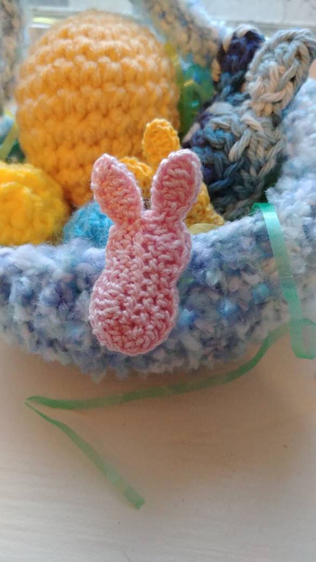 Miniature Crocheted Easter Bunny Pin: Cotton Holiday Charm - Etsy