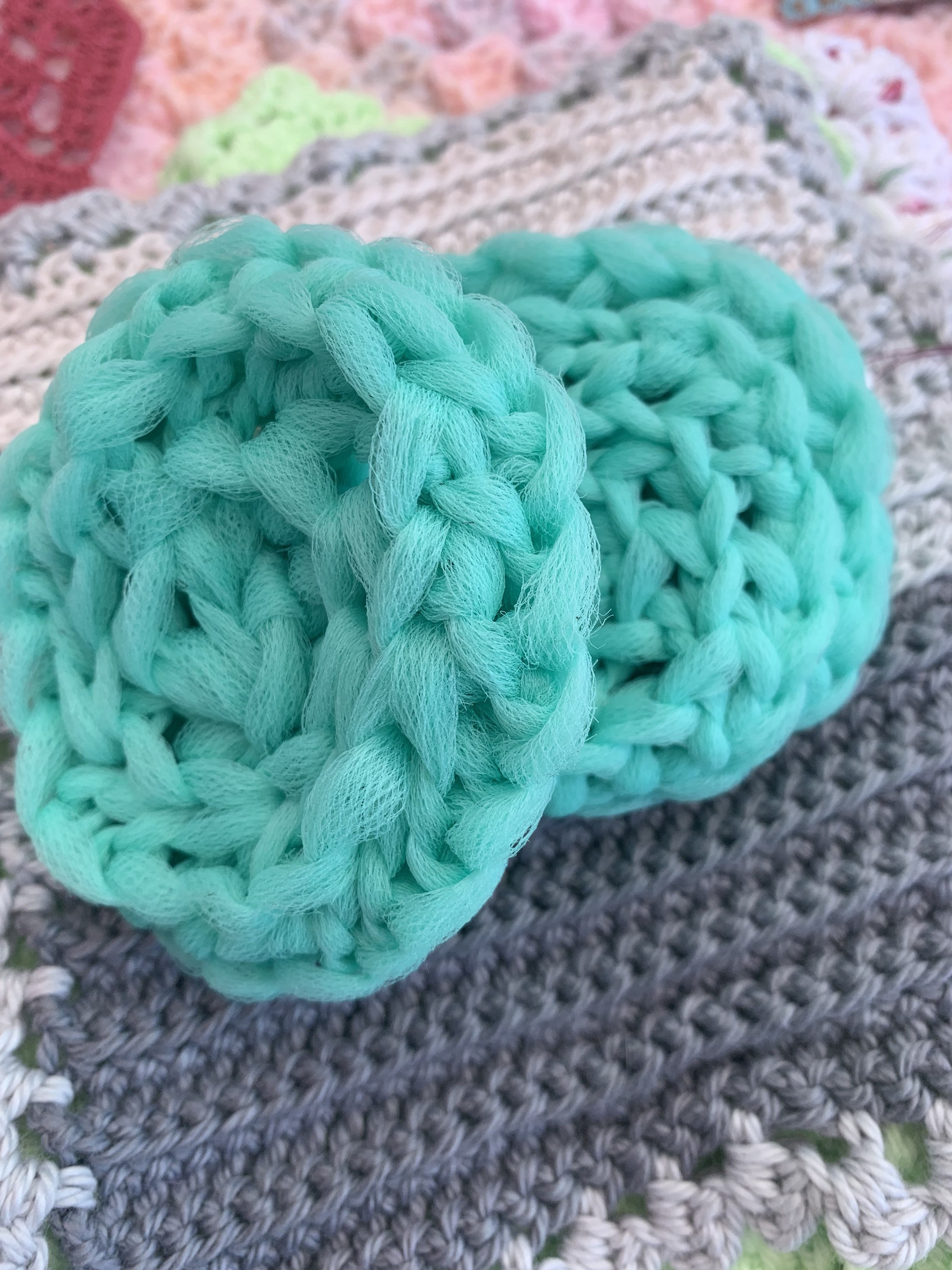 Round Tulle Kitchen Scrubbies/scratch Pads (set of 2) - Etsy