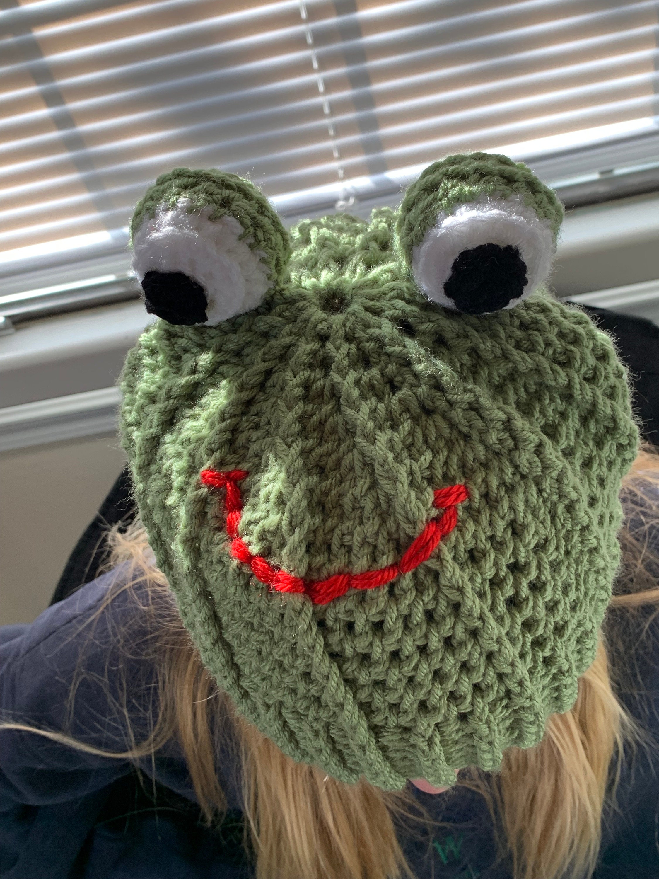 Crocheted Frog Hat / Frog Stocking Cap - Etsy