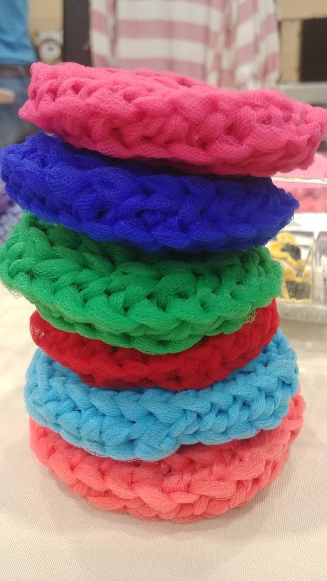 Round Tulle Kitchen Scrubbies/scratch Pads (set of 2) - Etsy