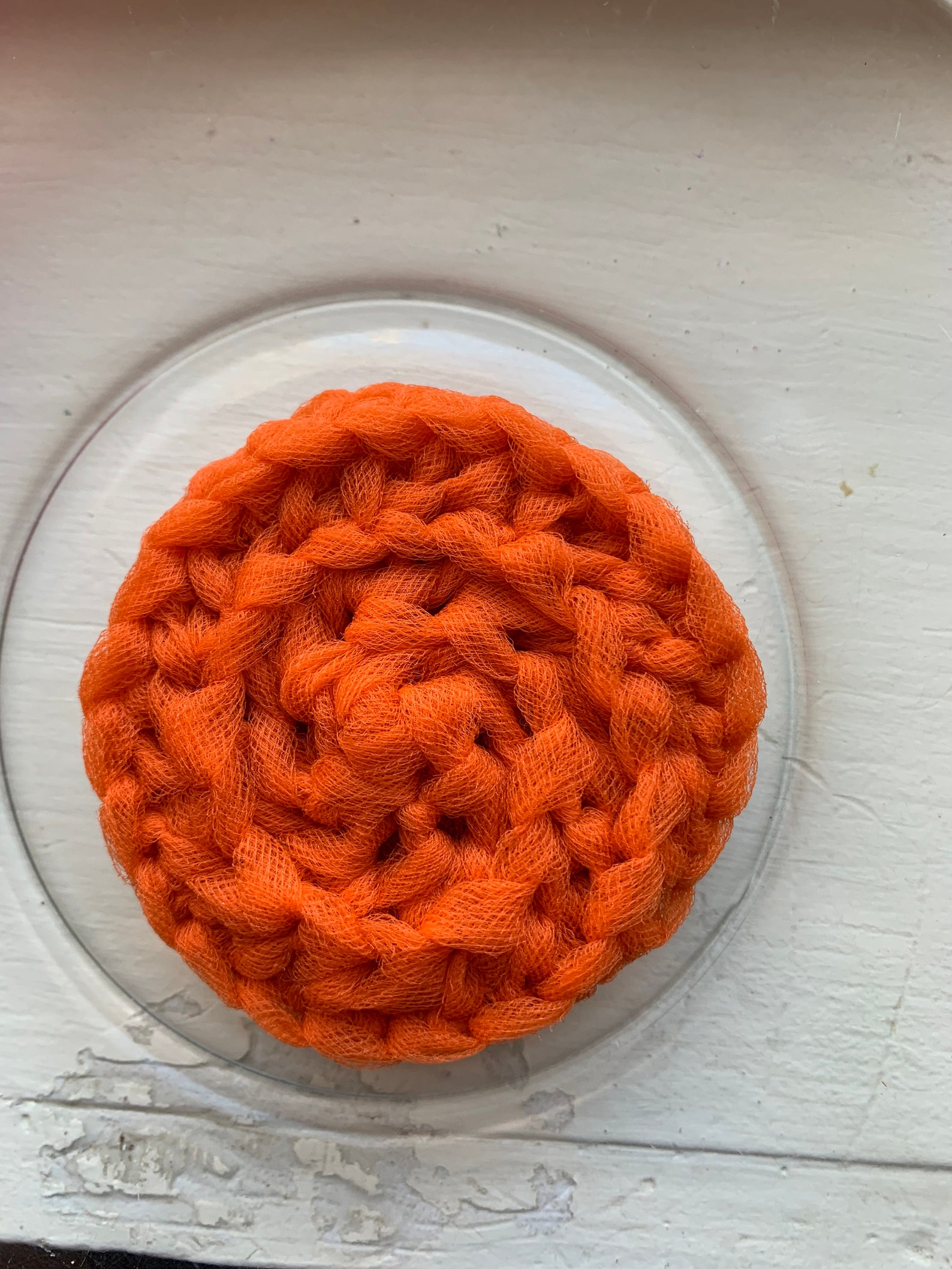 Round Tulle Kitchen Scrubbies/scratch Pads (set of 2) - Etsy