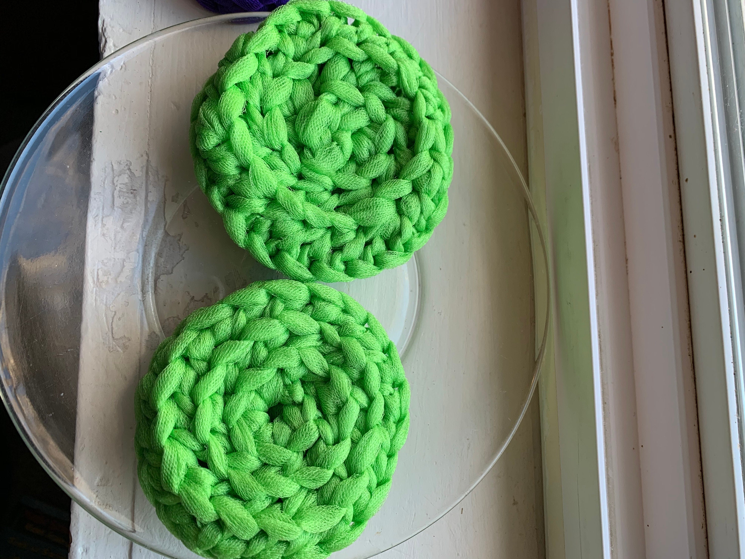 Round Tulle Kitchen Scrubbies/scratch Pads (set of 2) - Etsy