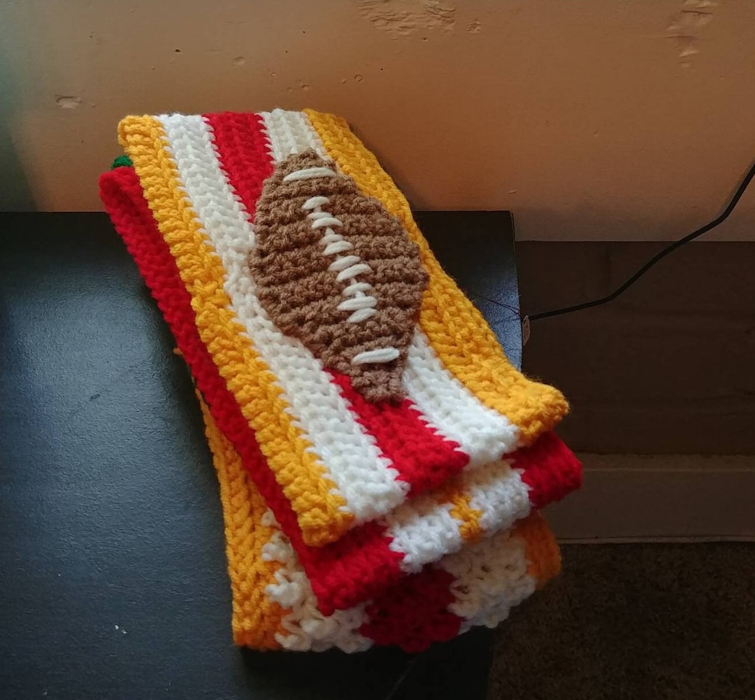 Kansas City Chiefs Headband: Crochet Football Ear Warmer - Etsy
