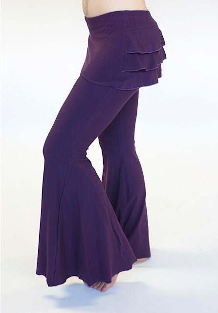 Womens Ruffle Pants With Attached Ruffle Skirt BUSTLE PANTS - Etsy