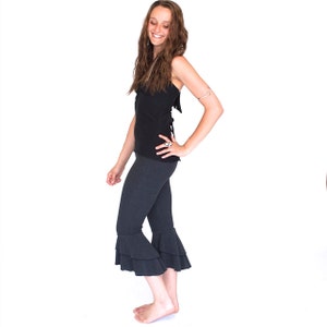 Ruffle Capri Pants / Bloomers Festival Clothing - RUFFLE CAPRIS - Yoga ...