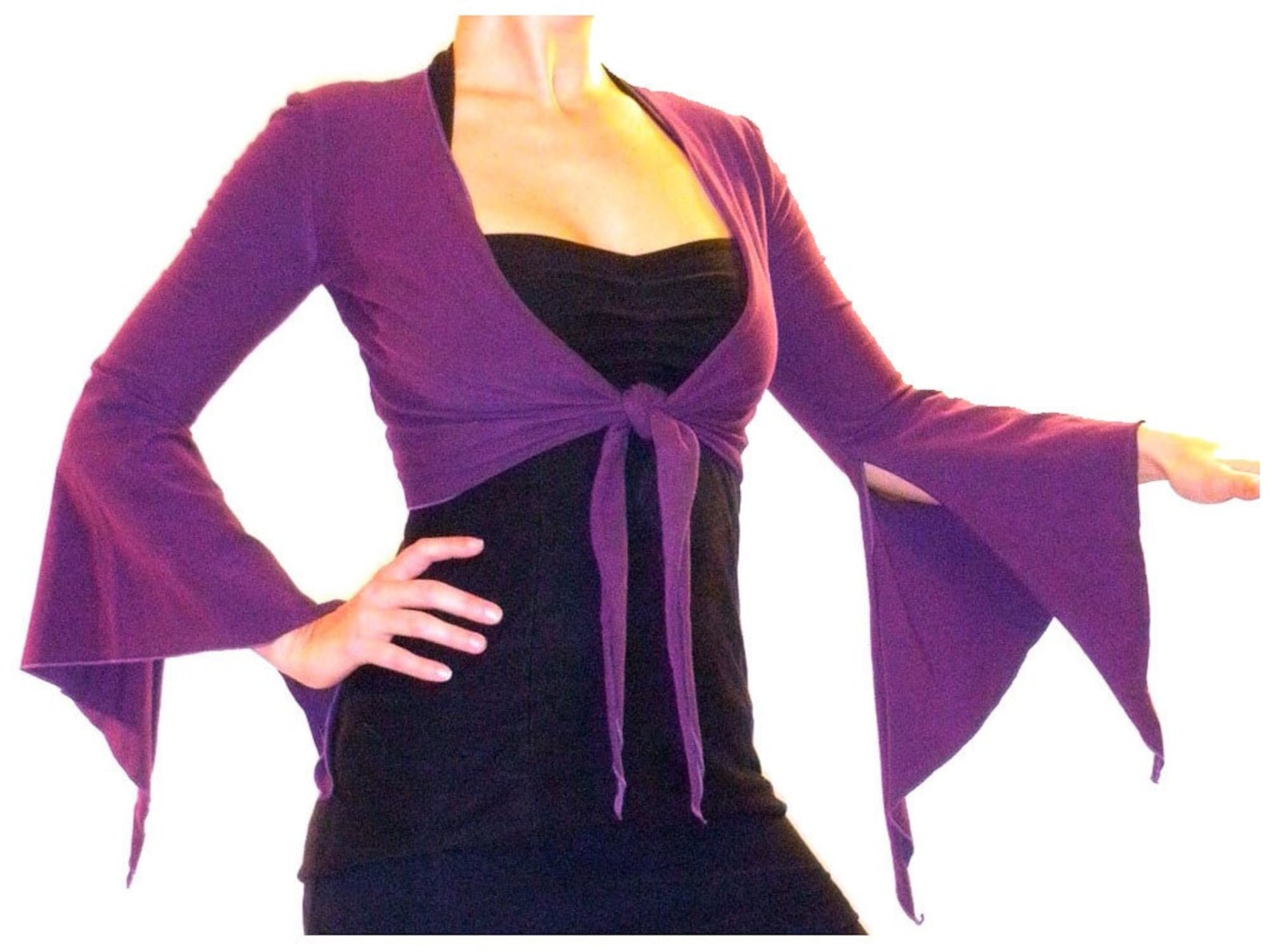 Bellydance and Layering Top WING TOP Wrap Top, Dance Wear, Festival ...