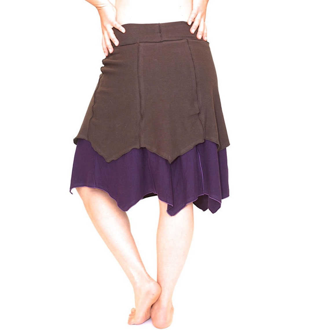 Festival Layered Skirt Knee Length and Mini Together DOUBLE | Etsy