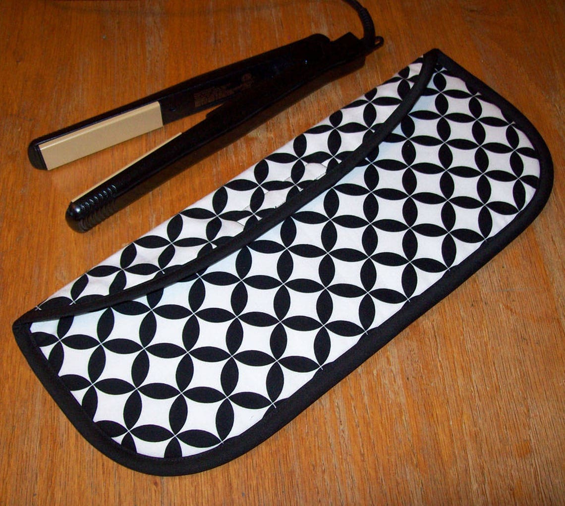 Curling Iron Case // Flat Iron Cover for Travel or the Gym // - Etsy