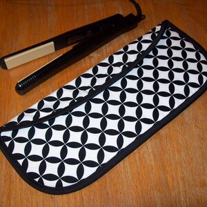 Curling Iron Case // Flat Iron Cover for Travel or the Gym // Diamond ...