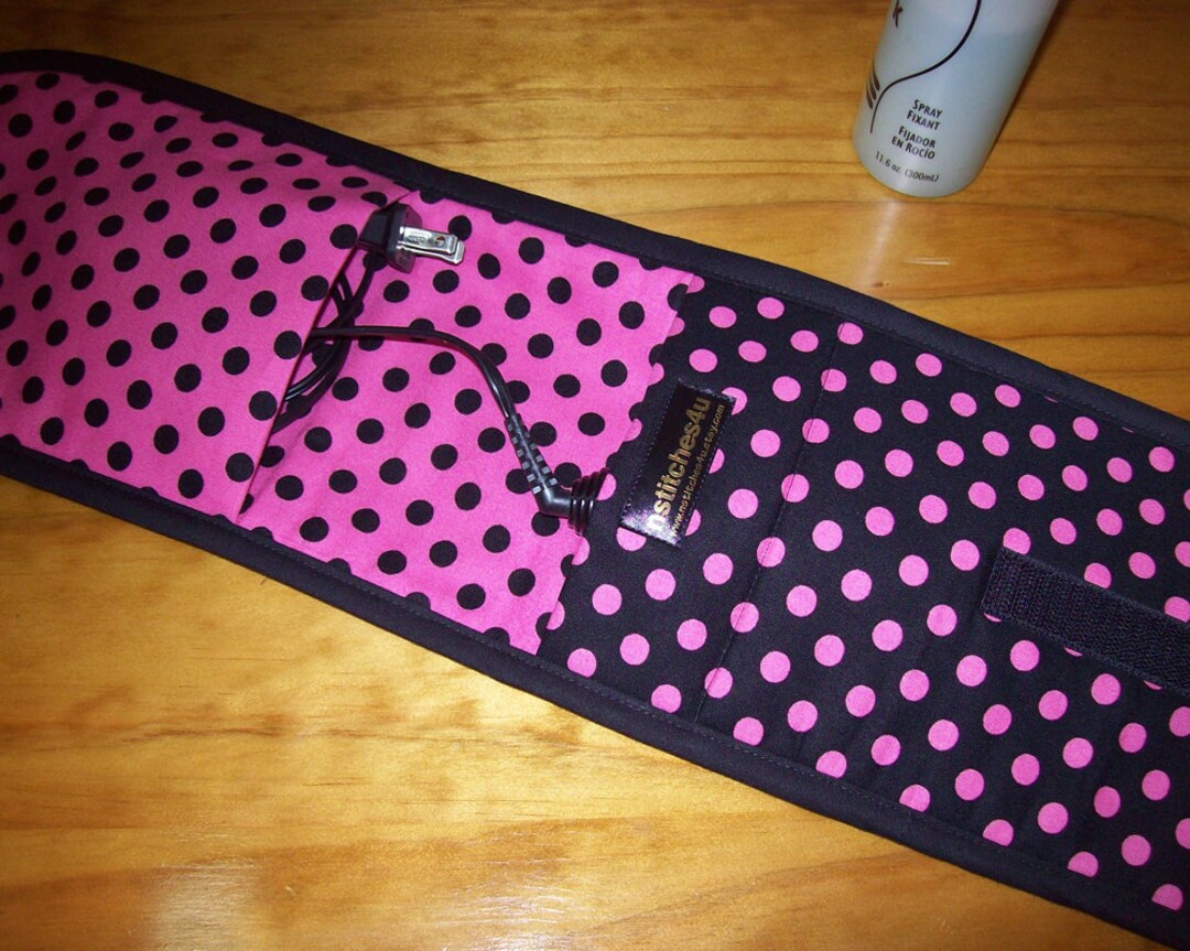 Curling Iron Case / Flat Iron Cover for Travel, Storage or the Gym ...