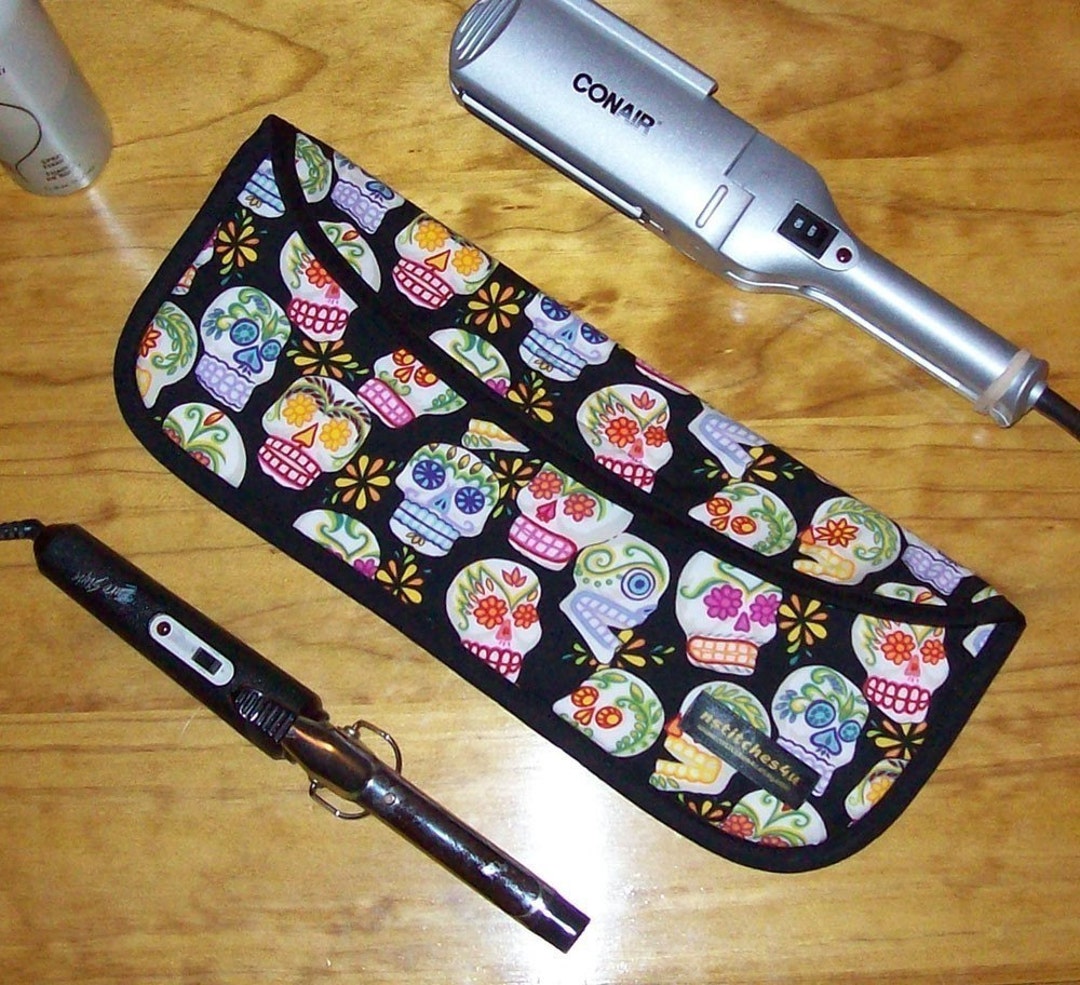 Curling Iron Case / Flat Iron Cover for Travel or the Gym (insulated ...