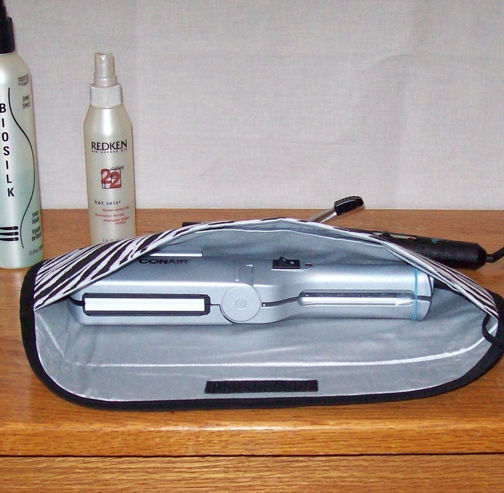 Curling Iron Case / Flat Iron Cover for Travel or the Gym (insulated ...