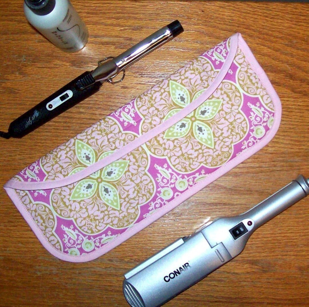 Curling Iron Case / Flat Iron Cover for Travel or the Gym (insulated ...