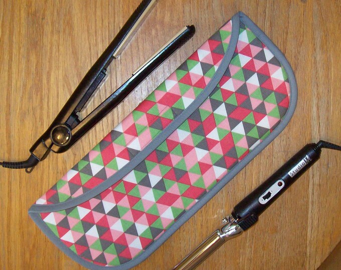 Curling Iron Case // Flat Iron Cover // Insulated // for Travel or the ...