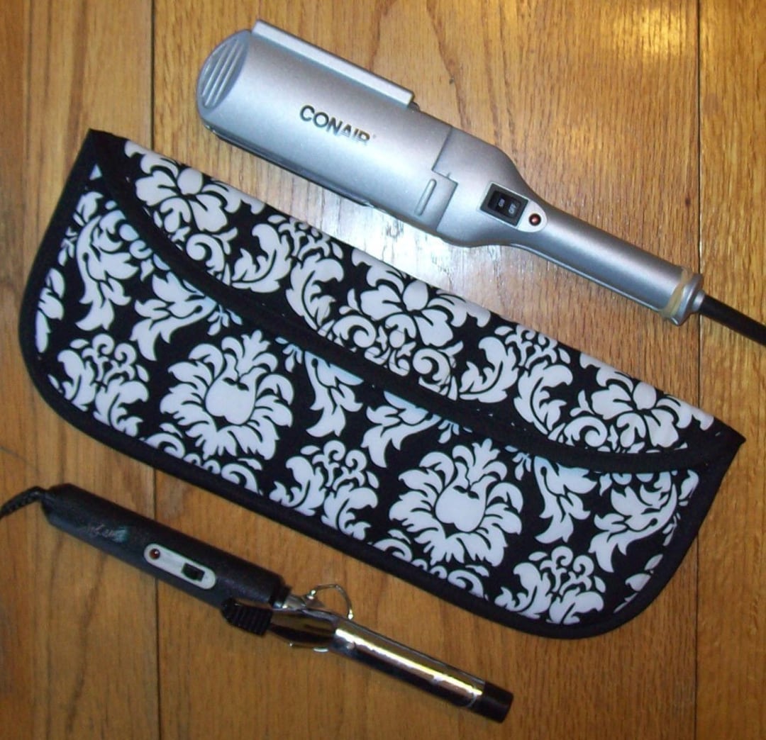 Curling Iron Case / Flat Iron Cover for Travel or the Gym (insulated ...