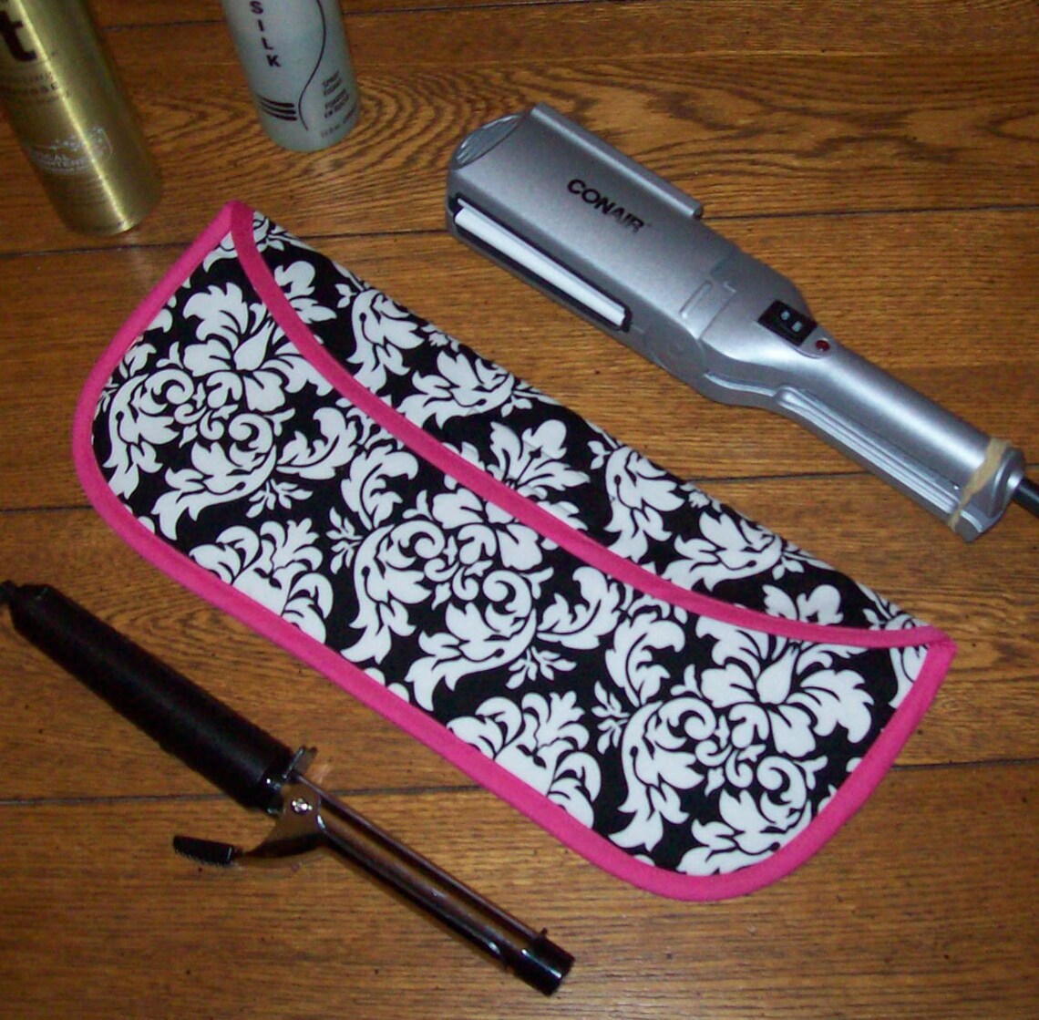 Curling Iron Case / Flat Iron Cover for Travel or the Gym - Etsy