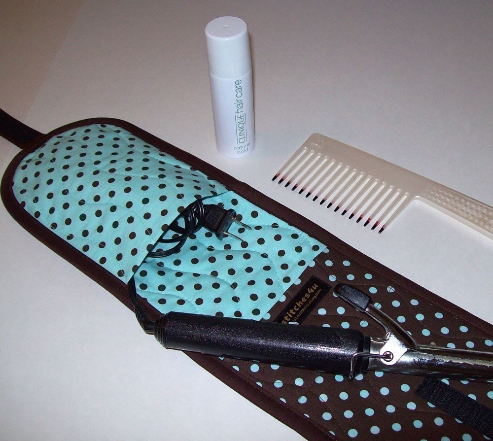 Curling Iron Case Flat Iron Cover insulated for Travel - Etsy