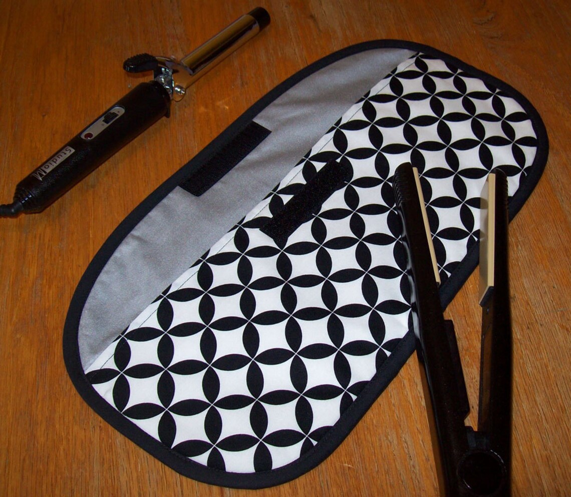 Curling Iron Case // Flat Iron Cover for Travel or the Gym // - Etsy