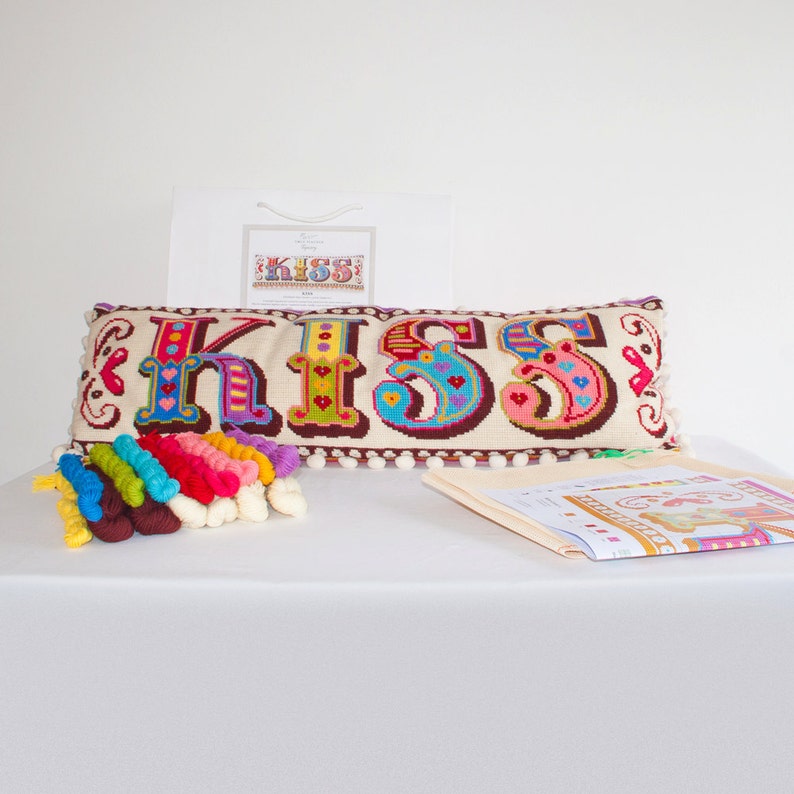 Kiss Cross Stitch Kit - Large - Etsy