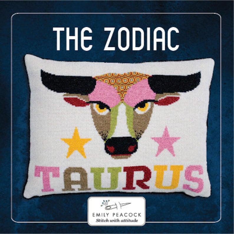 Taurus Cross Stitch Kit - Small - Etsy