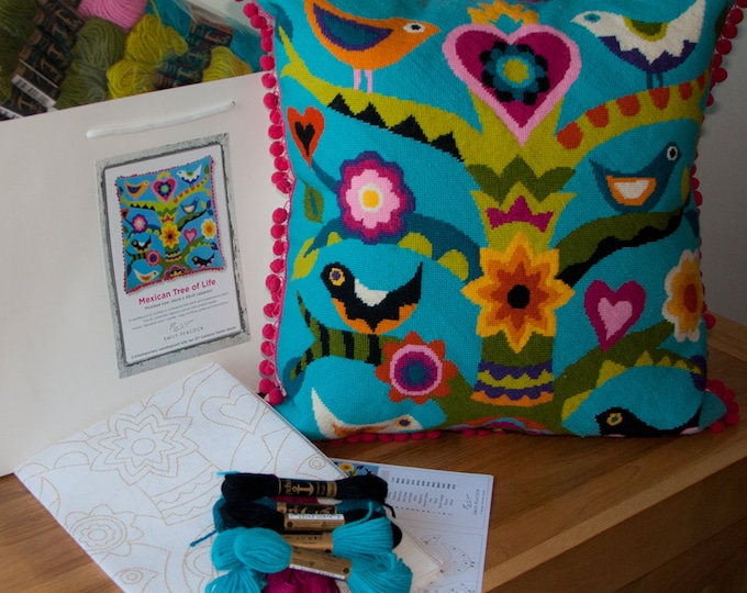 Mexican Tree of Life Needlepoint Kit - Etsy