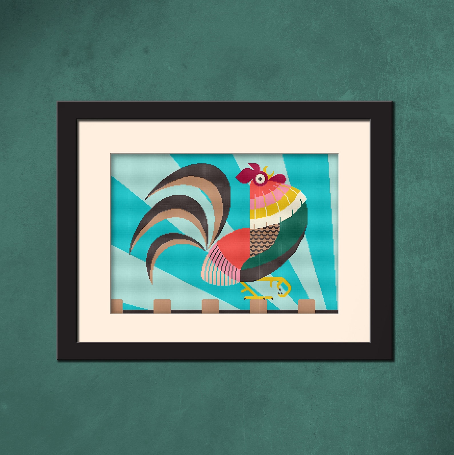 Rooster Needlepoint Kit - Etsy