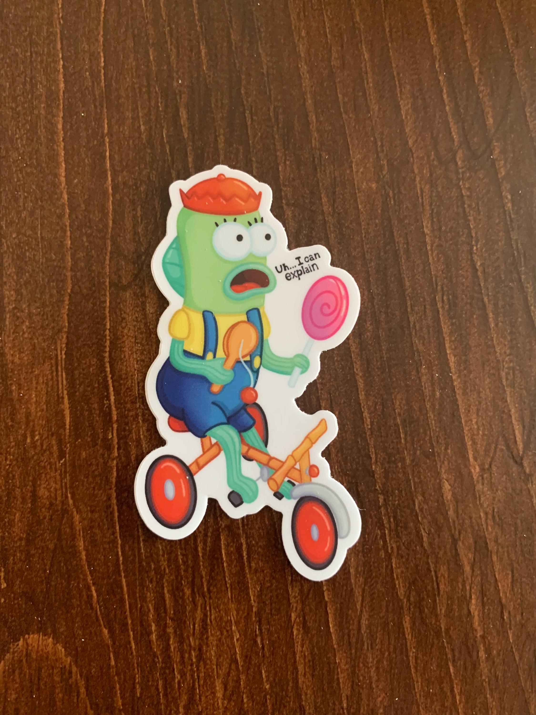 Spongebob Background Fish Fan Art Stickers - 3-pack - Etsy